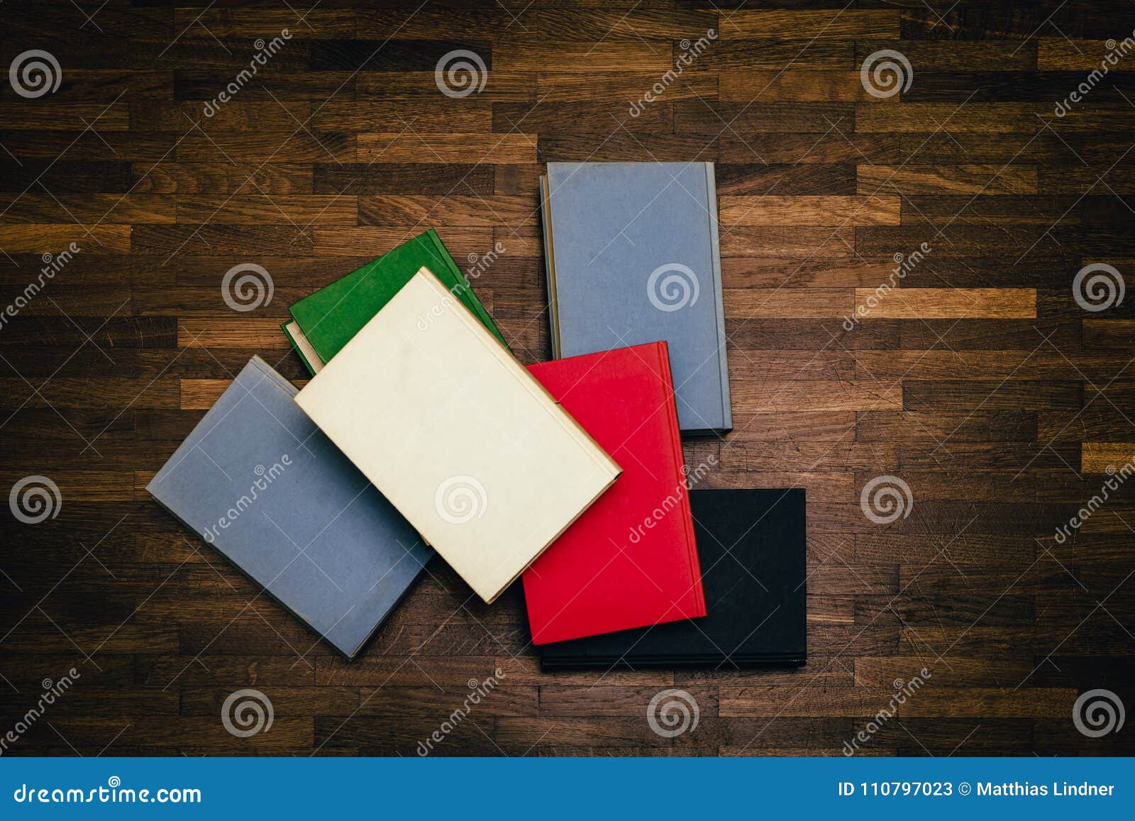 Old and Used Books Seen from Above. Stock Image - Image of concept ...