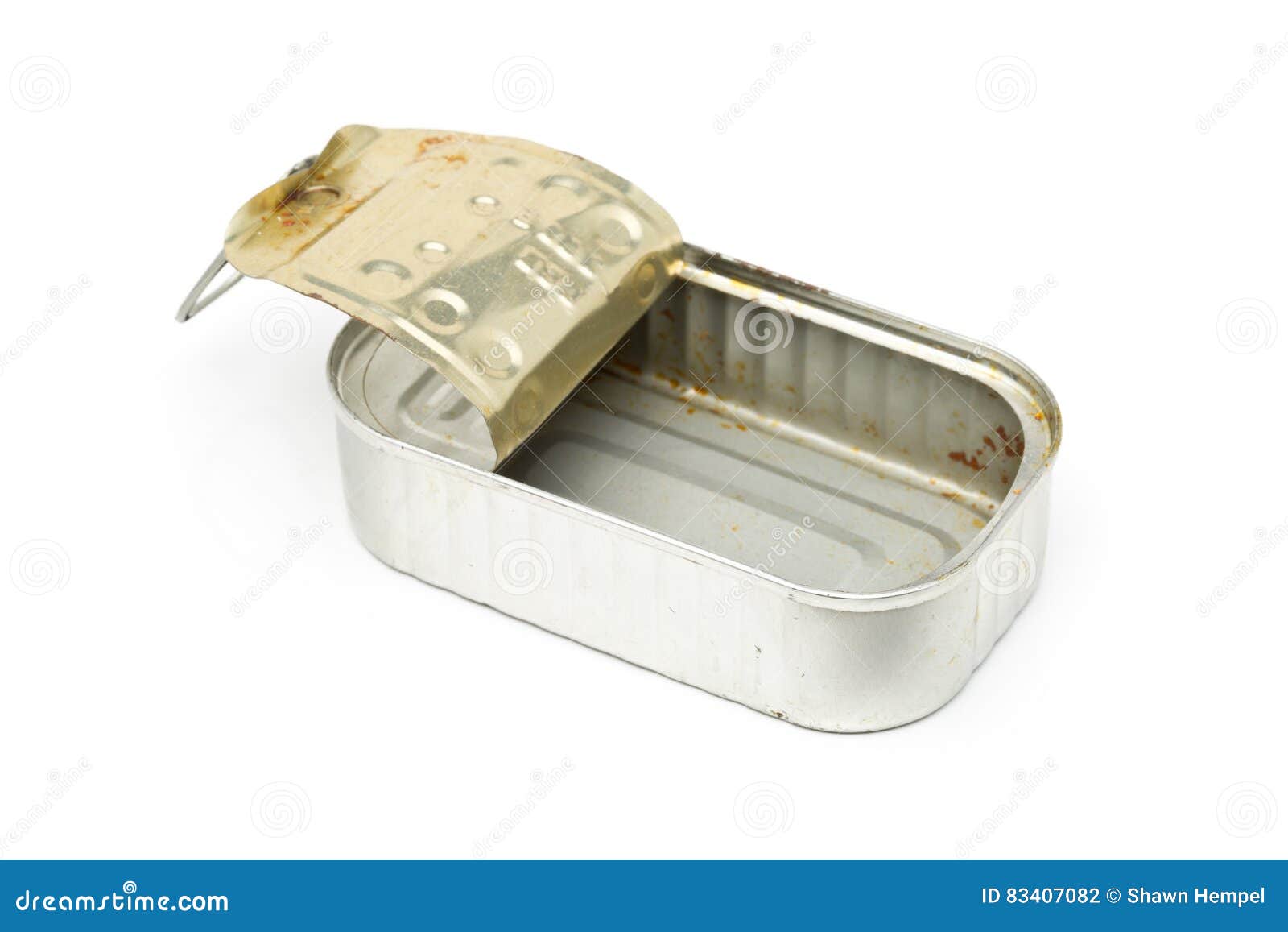 Empty Fish Can Isolated On White Background Royalty-Free Stock ...