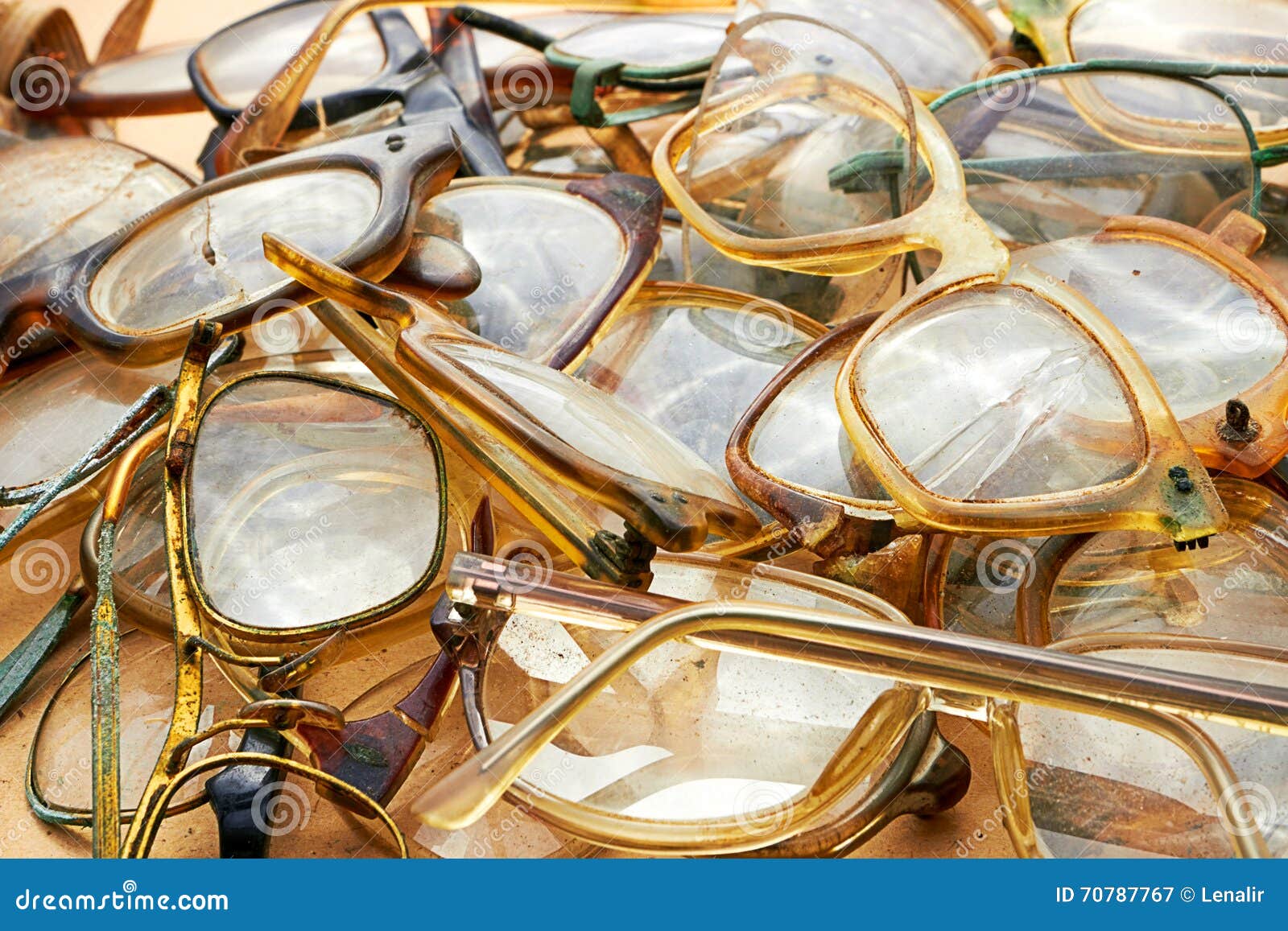Old used glasses stock image. Image of professional, glass - 70787767