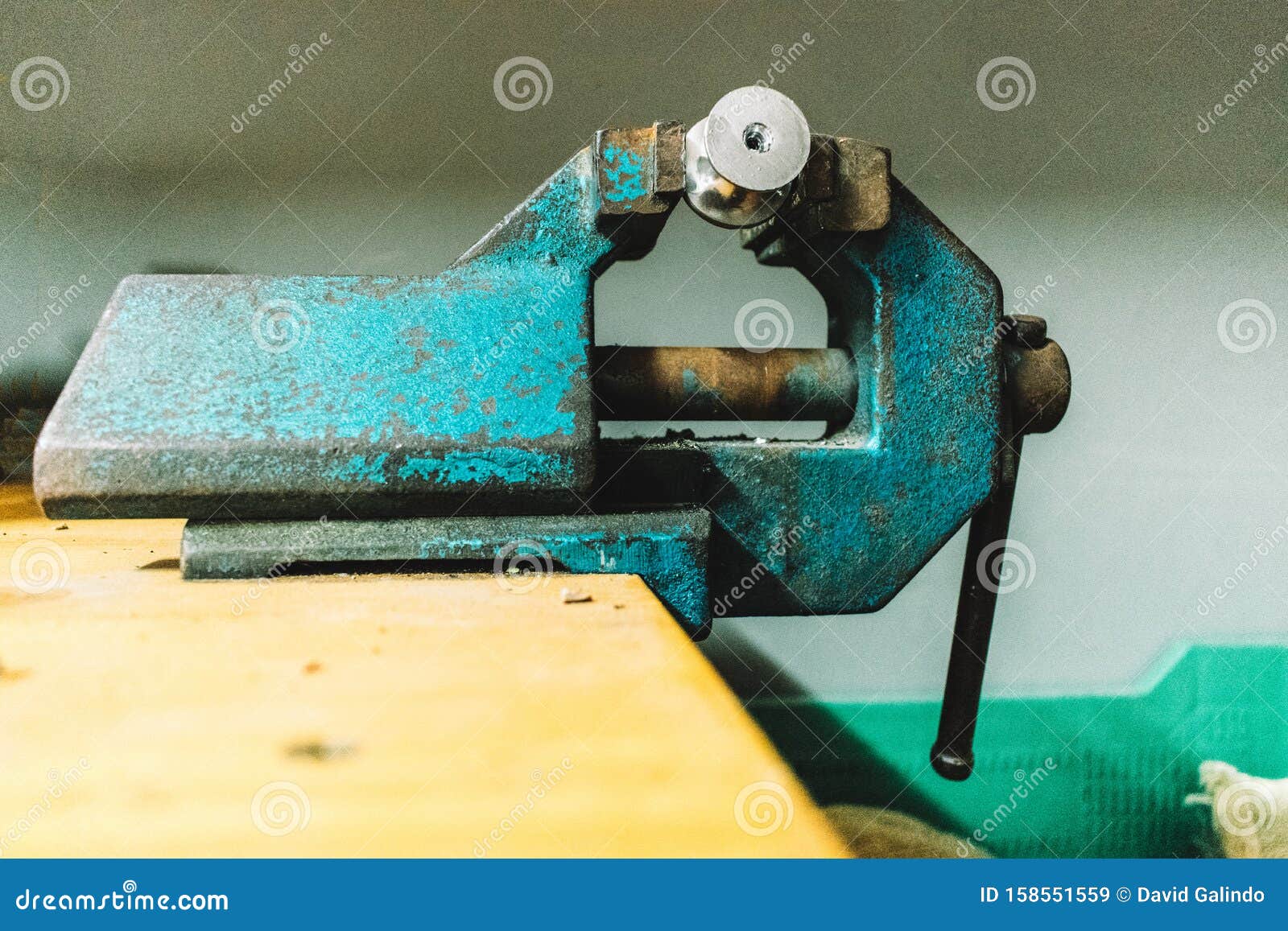 Old and Used Fixing Tool on Worktable Stock Image - Image of ...