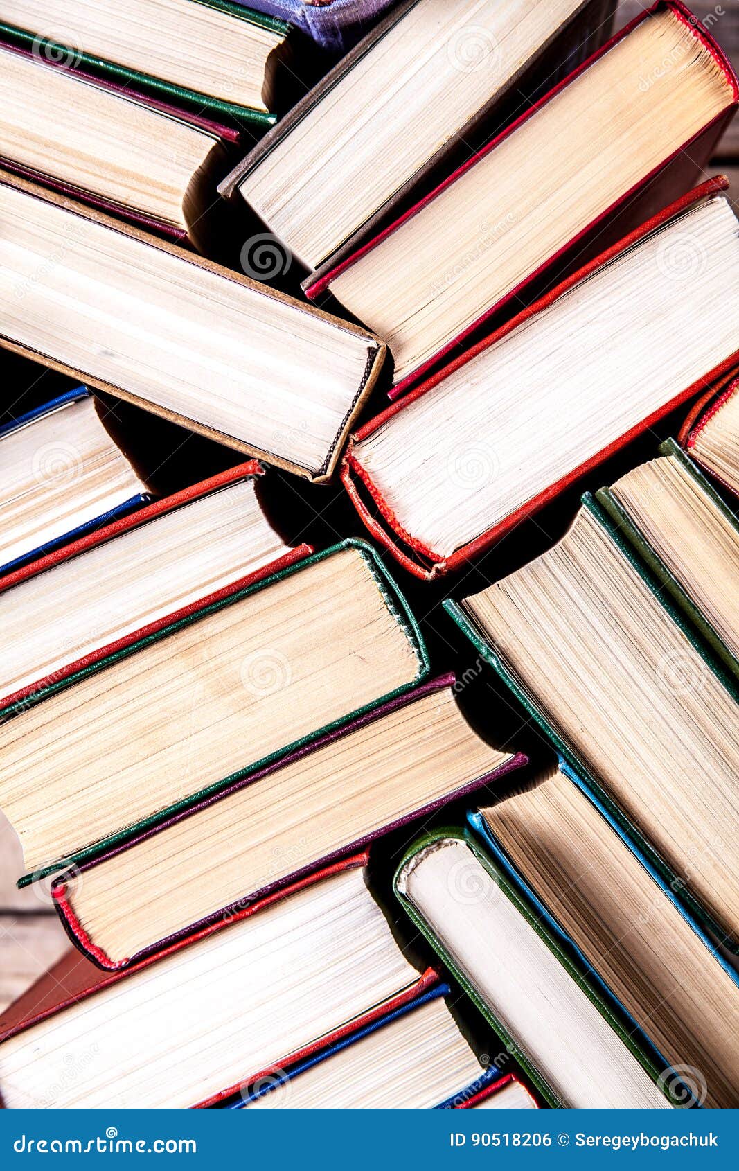 Old and Used Hardback Books Stock Photo - Image of bookworm, school ...
