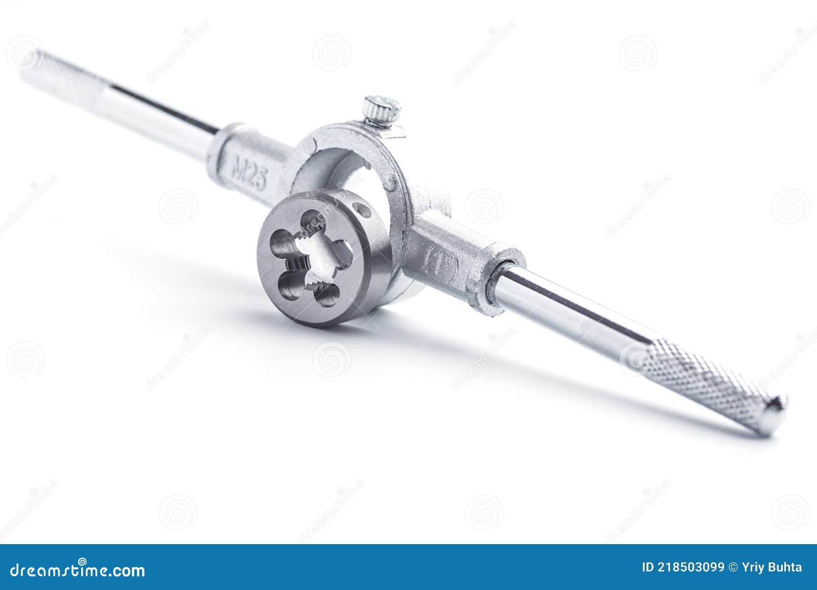 Old Used Kit for Cutting an External Thread Isolated on White ...