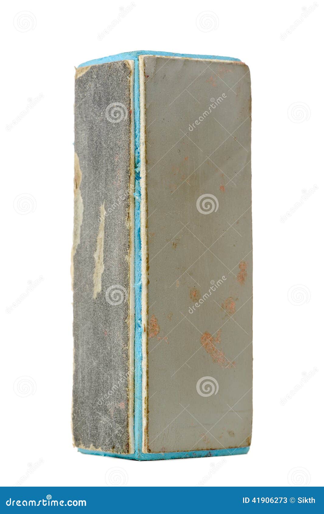 Old Used Nail Buffer Block Isolated On White Background Royalty-Free ...