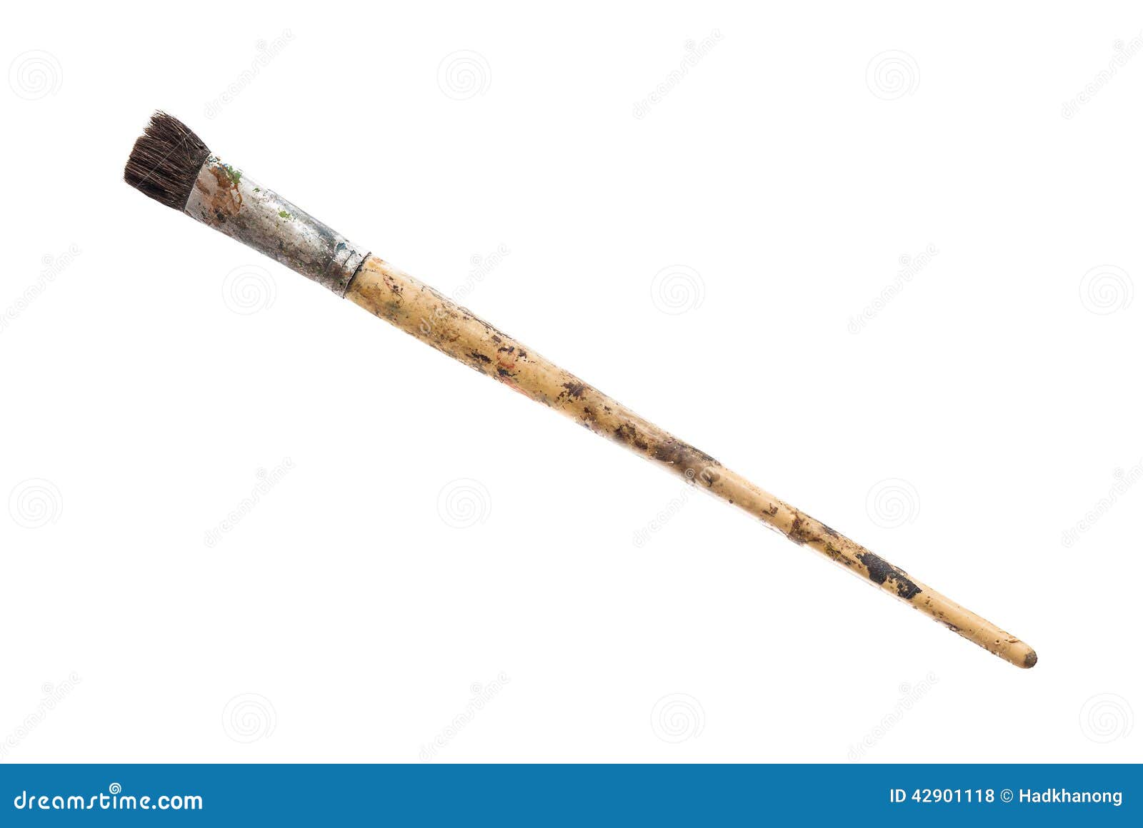 Old used paint brush stock photo. Image of painter, artistic - 42901118