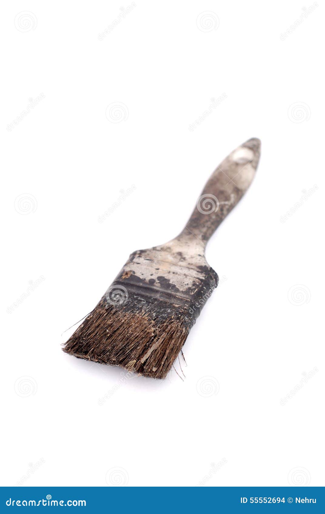 Old used paint brush stock photo. Image of curiosity - 55552694