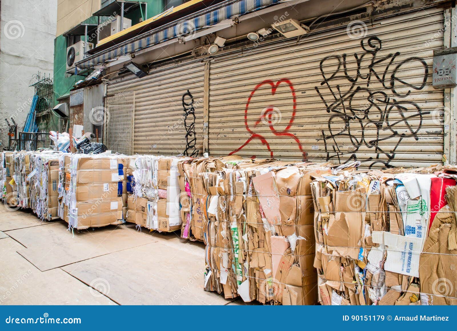Old Used Paper Pack Ready for Recycling Editorial Stock Image - Image ...