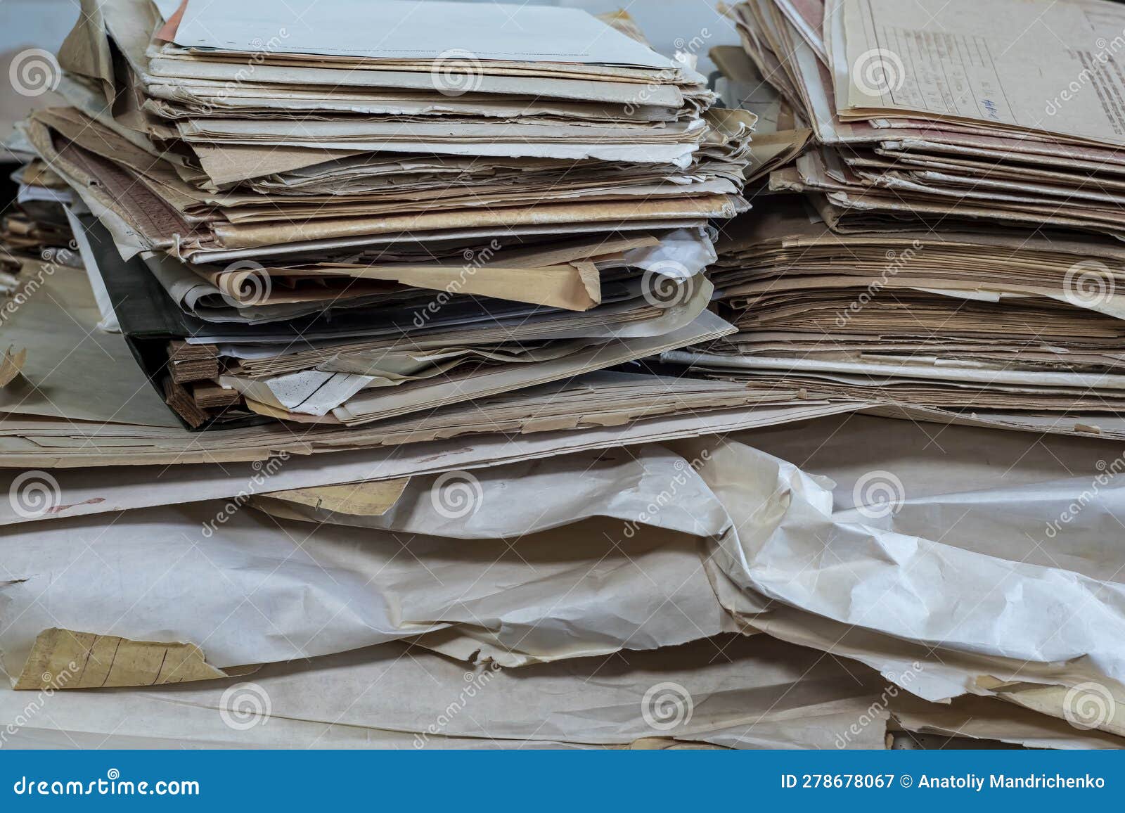 Old used papers. stock image. Image of texture, closeup - 278678067