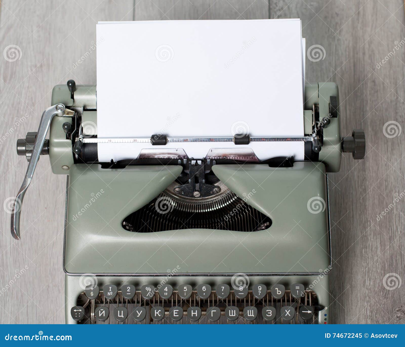 The Old Used Printing Machine with the Marks of Use on the Textured ...