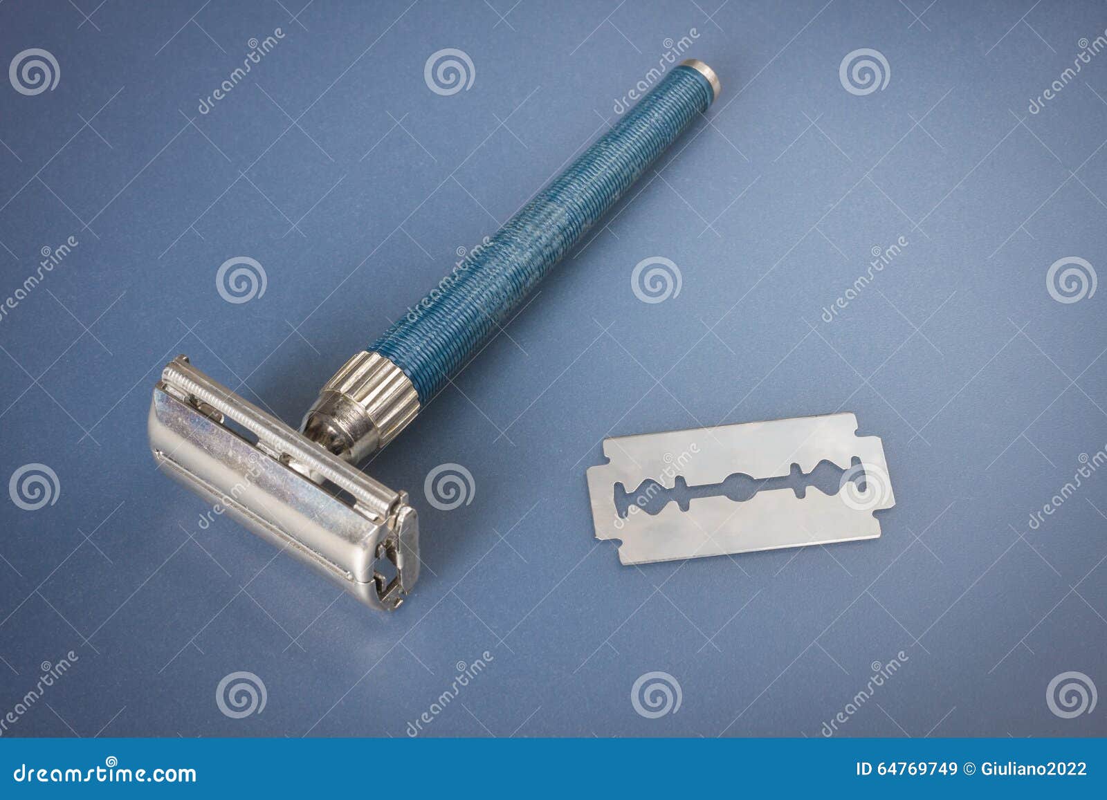 Old used razor and blade stock image. Image of razor - 64769749