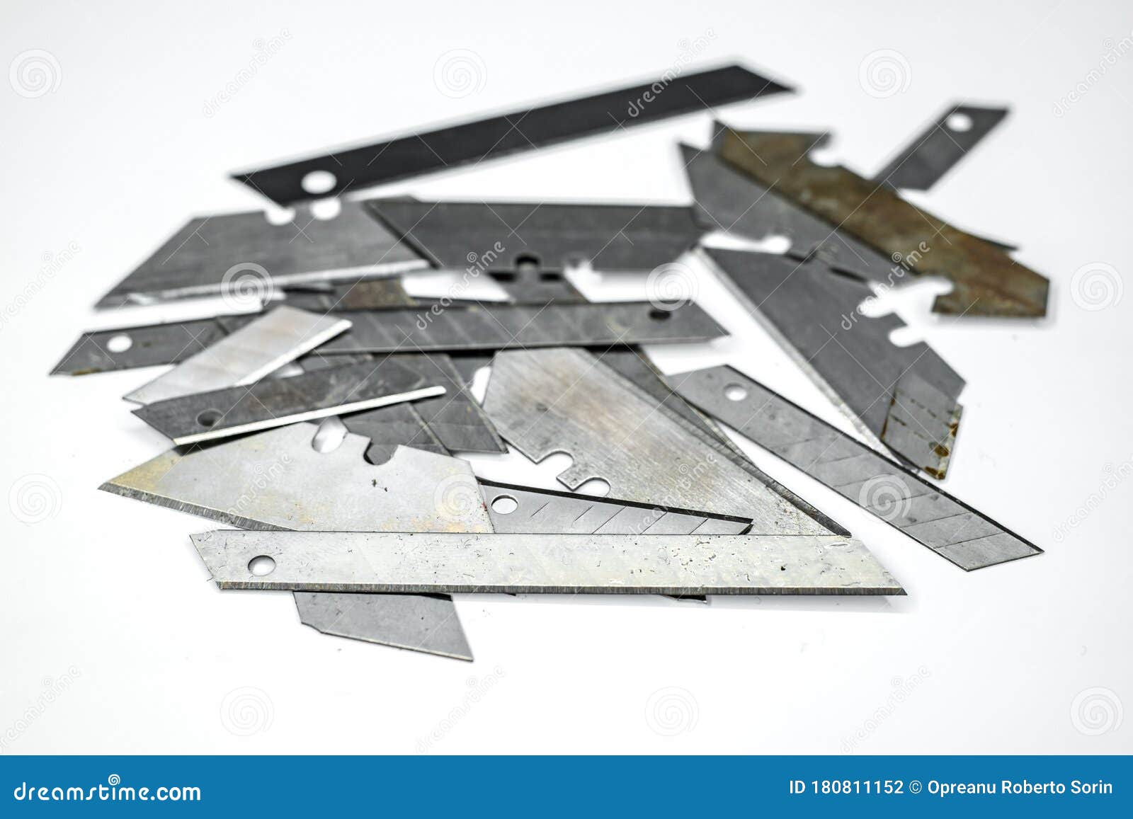 Old Used Rusty Cutter Blade Stock Photo - Image of industry, knife ...