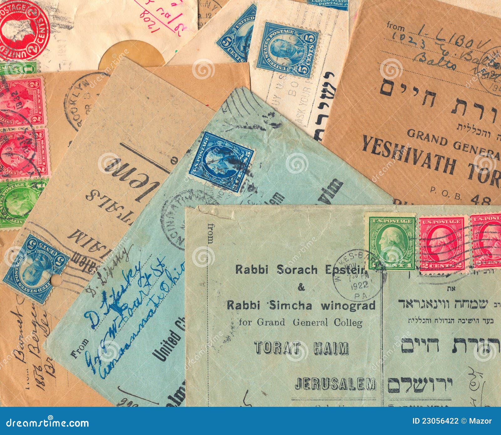 Old Used United States Envelopes Editorial Photography - Image of mail ...