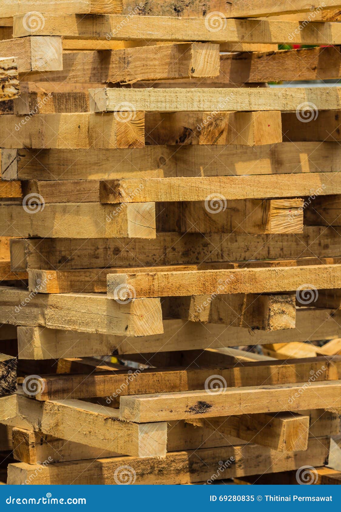 Old used wood pallet stock image. Image of surface, brick - 69280835