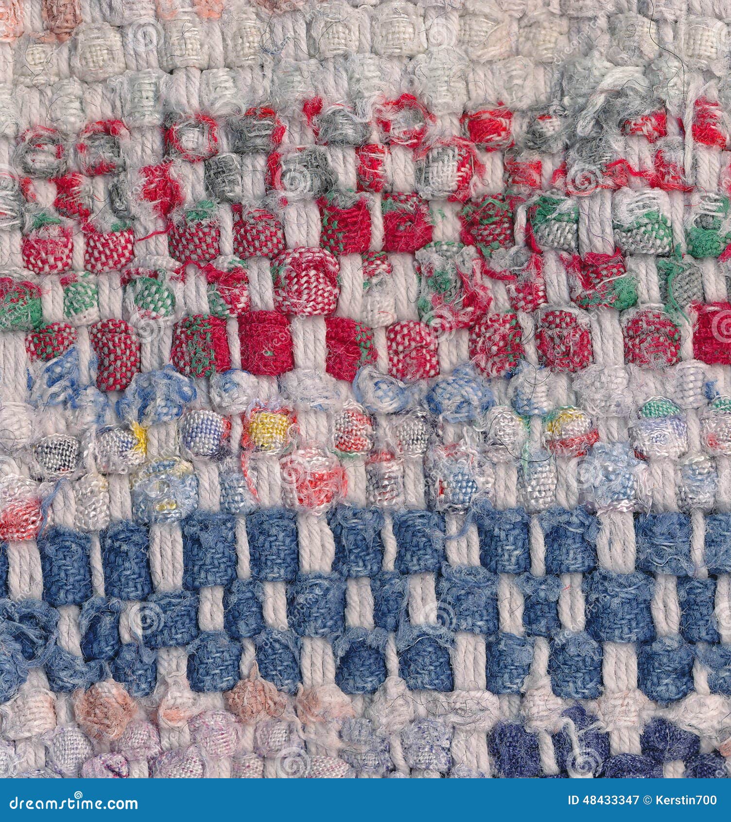 Old used woven rag rug stock image. Image of swedish - 48433347