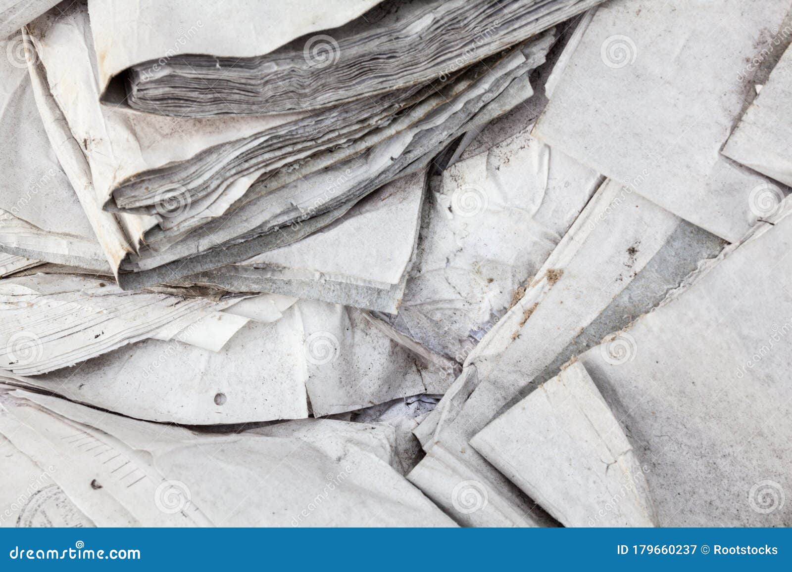 Old Useless Paper Documents on the Landfill Stock Image - Image of book ...