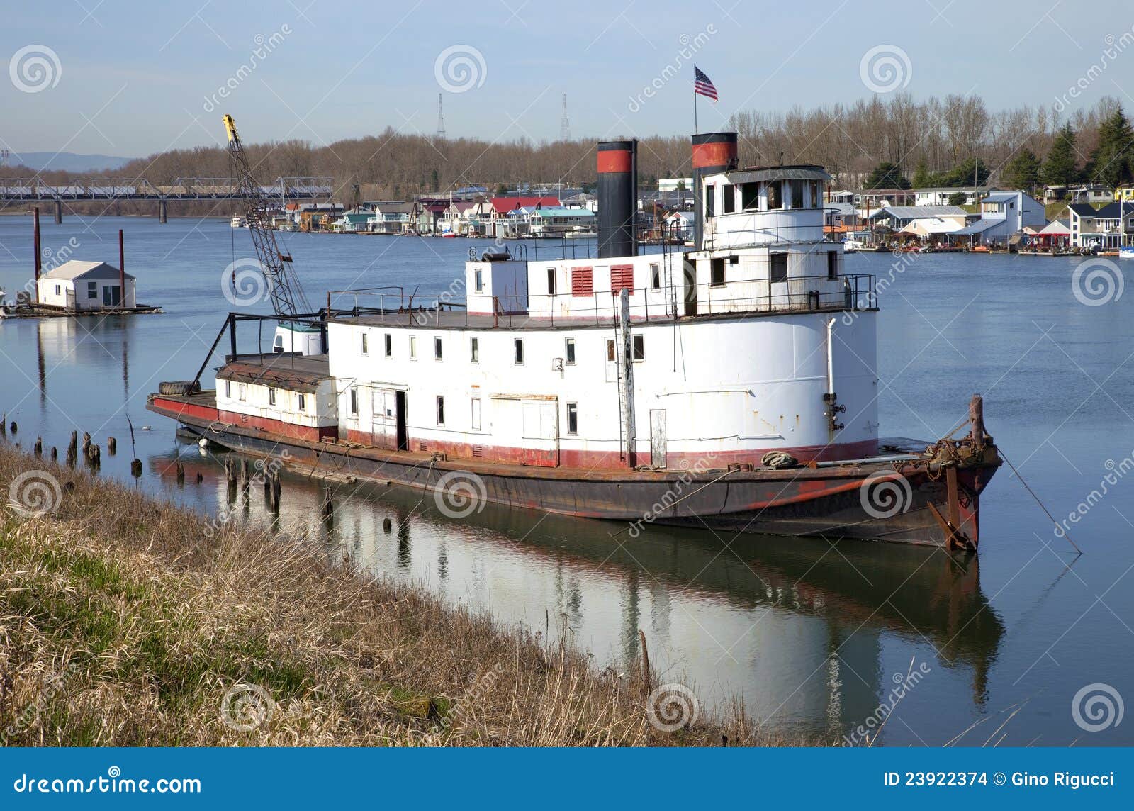 Old Utility Ship, Portland or. Stock Photo - Image of outdoors, ship ...