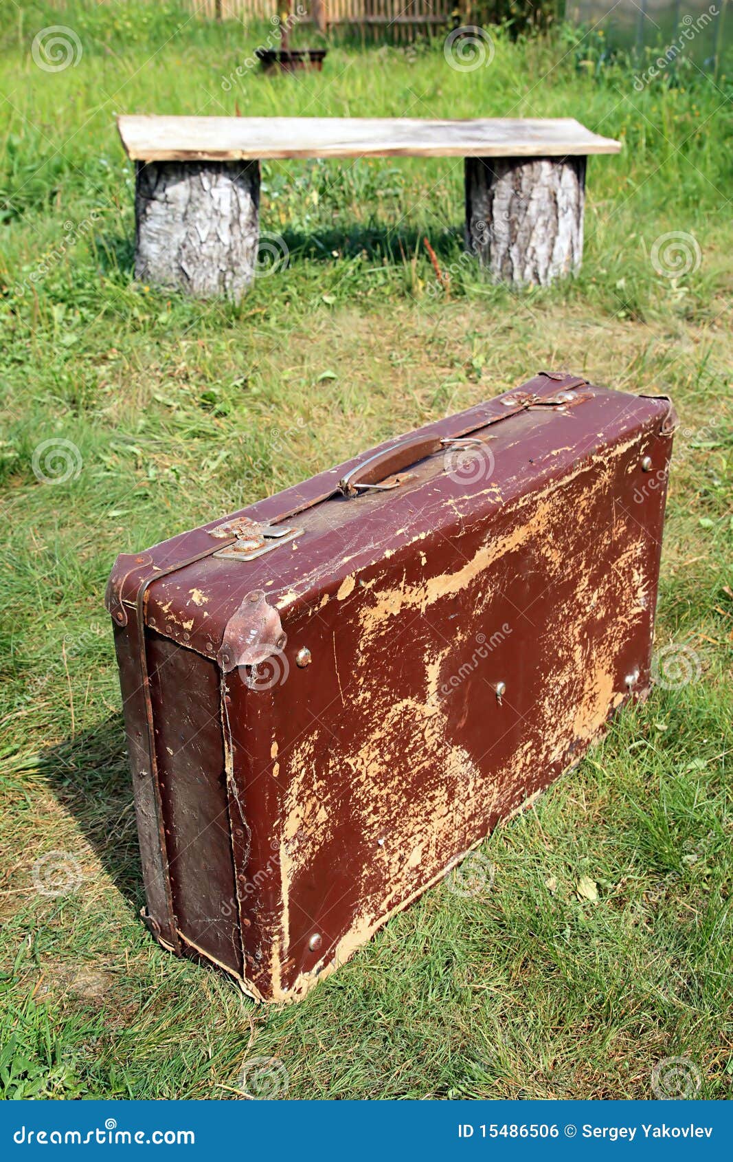 Old valise stock photo. Image of destinations, case, herb - 15486506