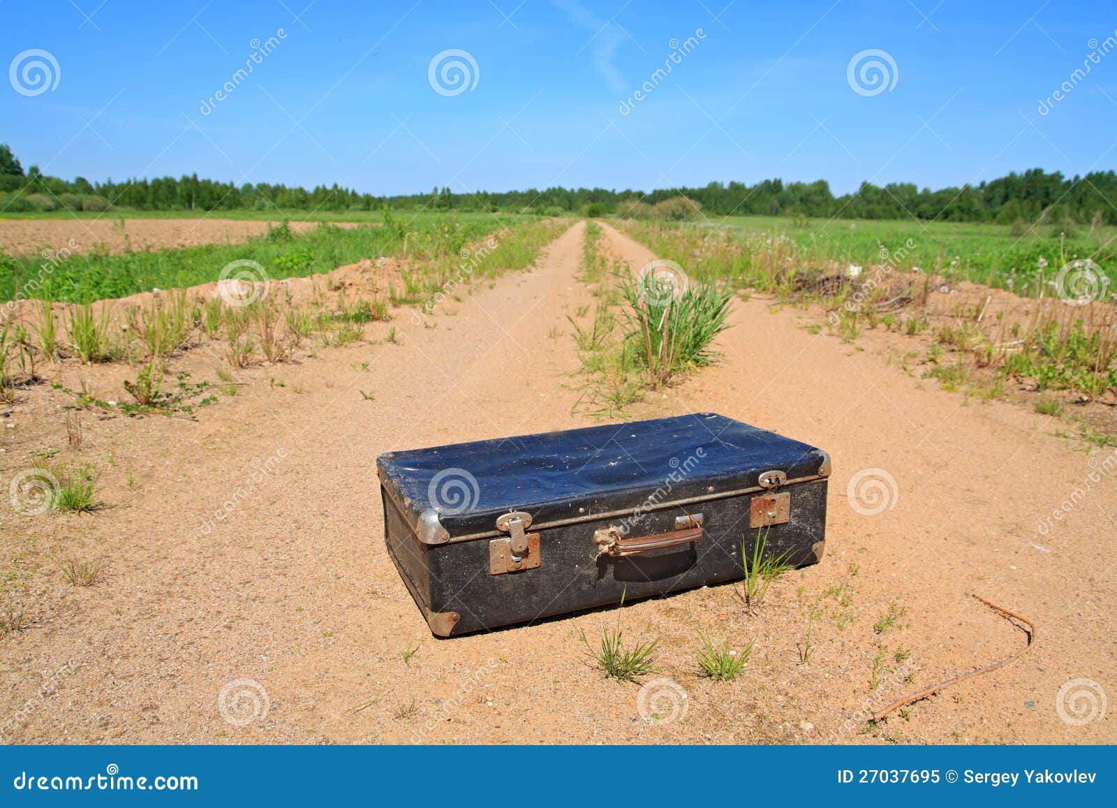 Old valise stock image. Image of overnight, history, field - 27037695