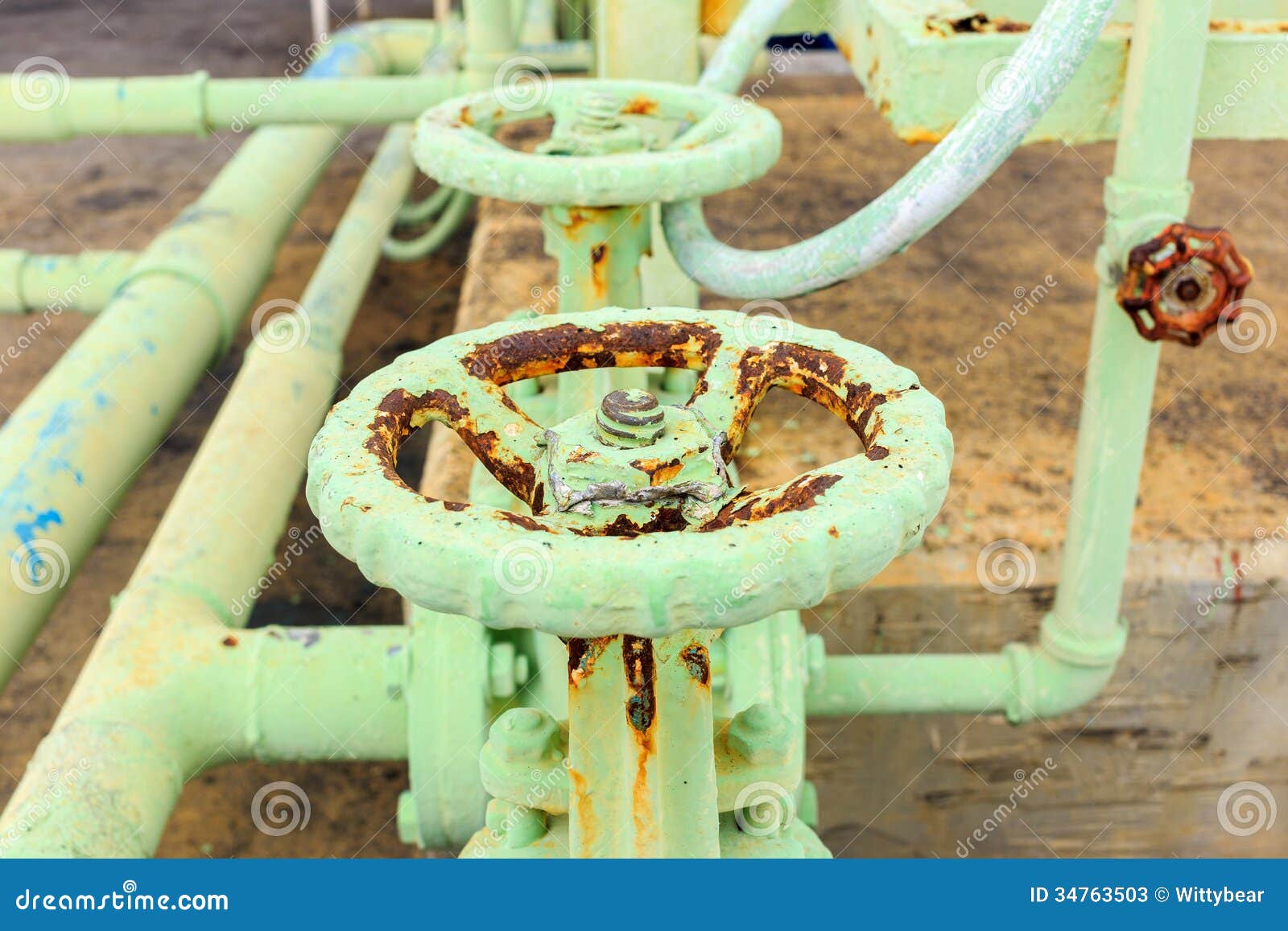 Old valve in factory plant stock image. Image of pump - 34763503