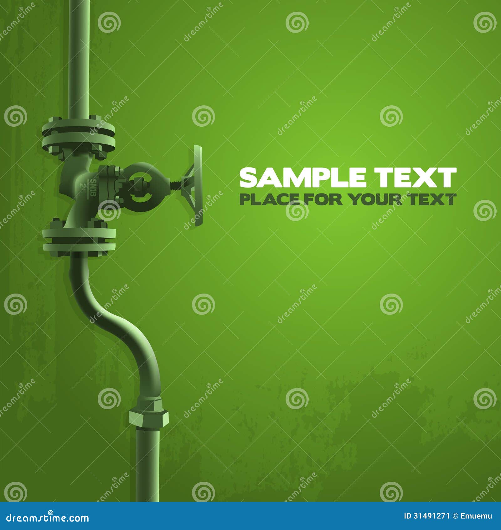 Old Rusty Valve Bent Metal Pipe. Isolated Over White Background ...