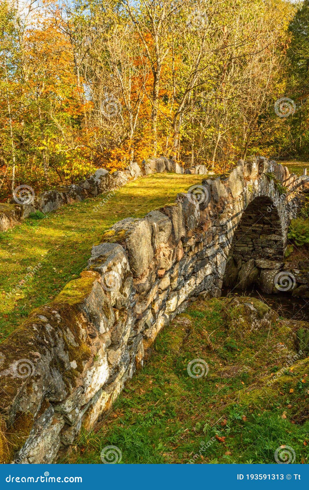 Old Vault Bridge Over a River Stock Image - Image of boulder, idyllic ...