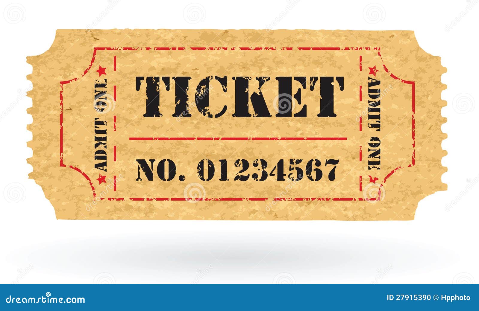 Old Vector Vintage Paper Ticket with Number Stock Vector - Illustration ... Old Vector Vintage Paper Ticket with Number Stock Vector - Illustration ...