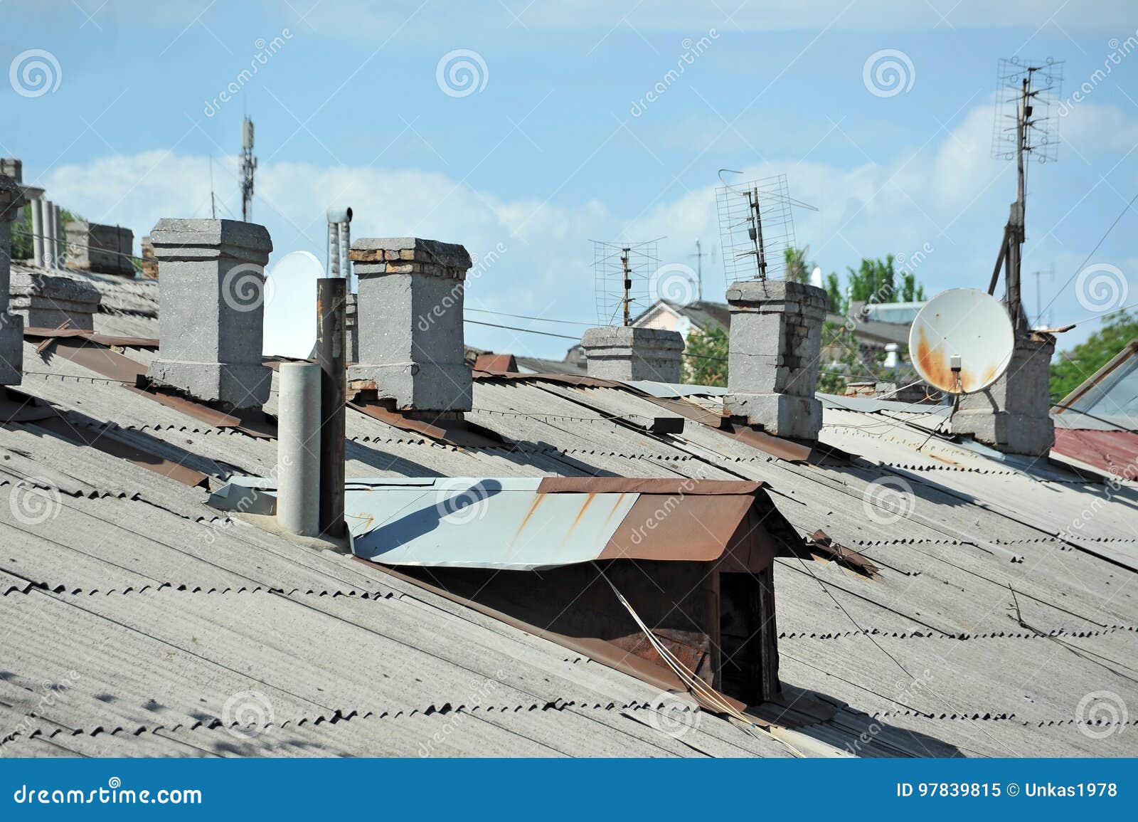 Old ventilation duct stock image. Image of duct, climate - 97839815