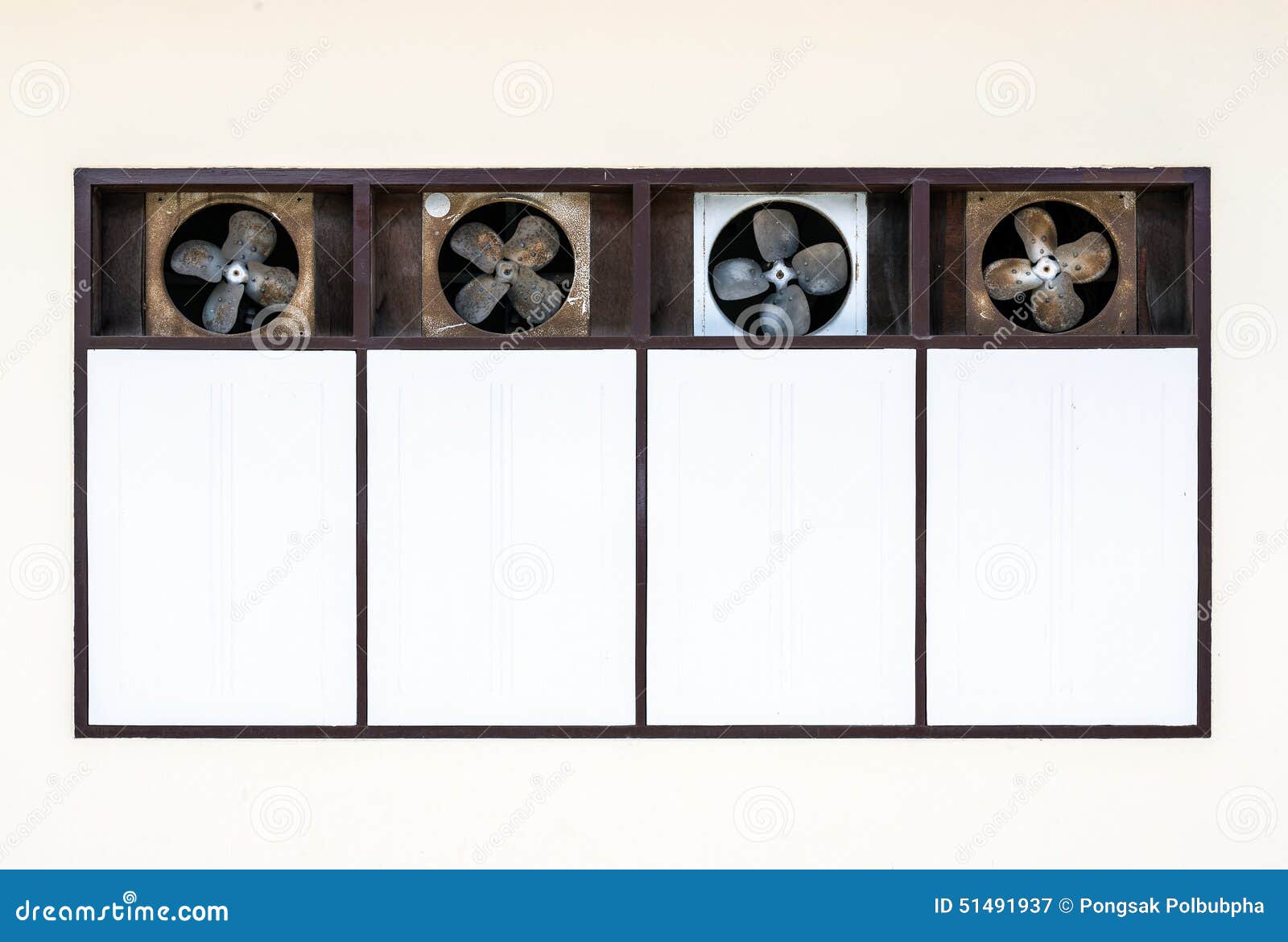Old ventilation fan stock image. Image of exterior, structure - 51491937