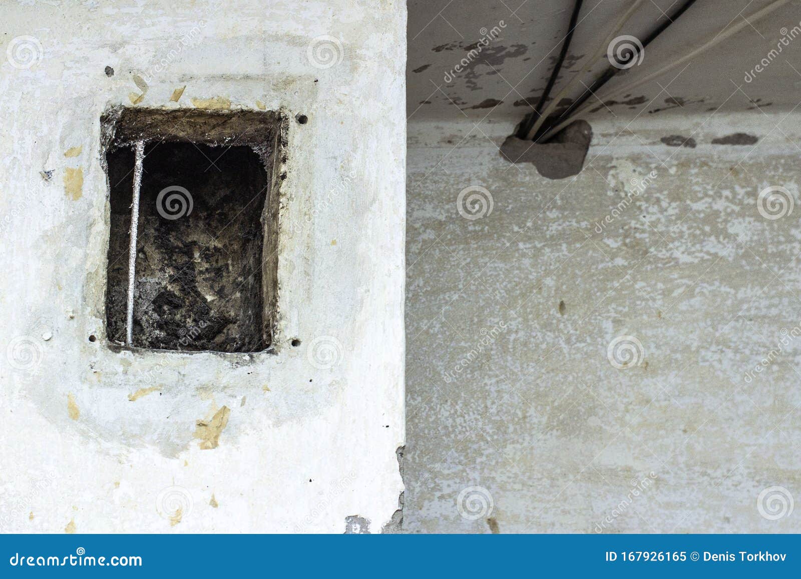 Old Ventilation Shaft and Grate Ventilation System during Repair Work ...