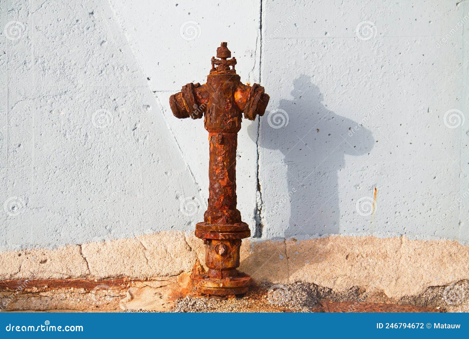 Rusty fire hydrant stock photo. Image of rust, iron - 246794672