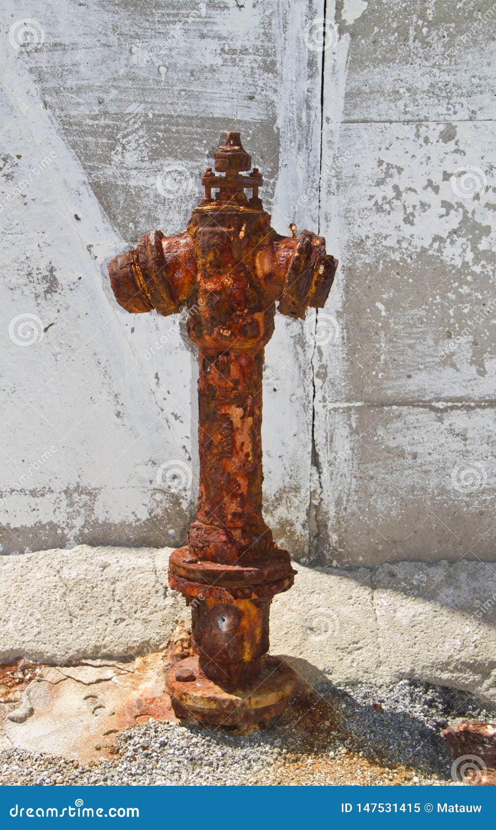 Rusty fire hydrant stock image. Image of defect, corrosion - 147531415