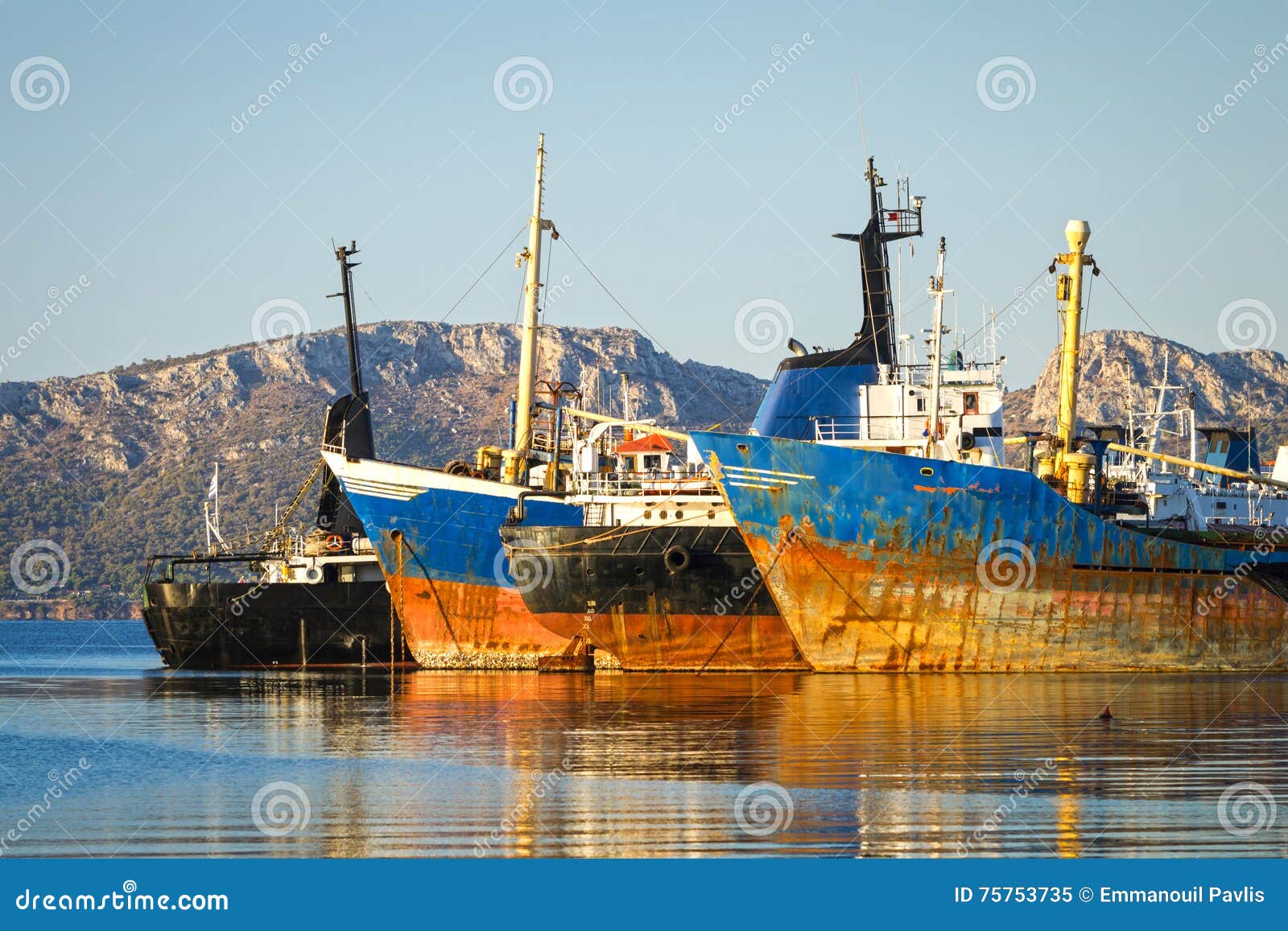 Old vessels stock image. Image of chain, mooring, anchor - 75753735