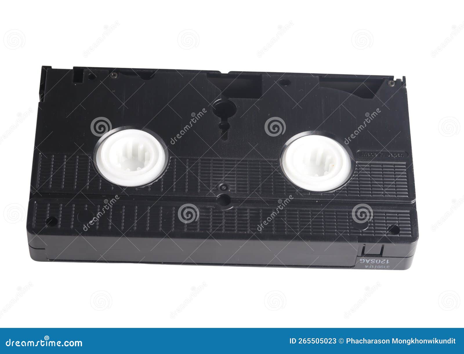 Old VHS Video Cassettes Isolated on White Background Stock Image ...