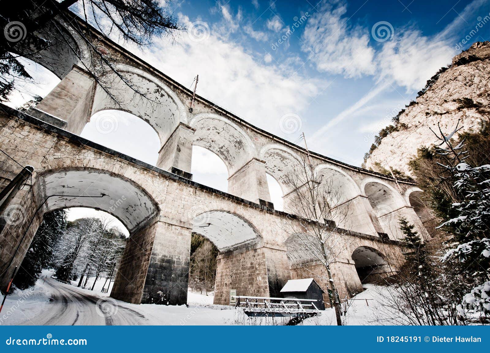 Old Viaduct in Austria stock image. Image of architectural - 18245191
