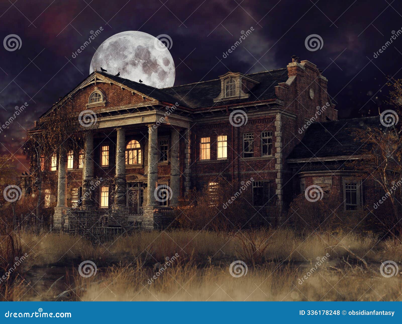 Victorian Mansion Vector Isolated On White Background | CartoonDealer ...