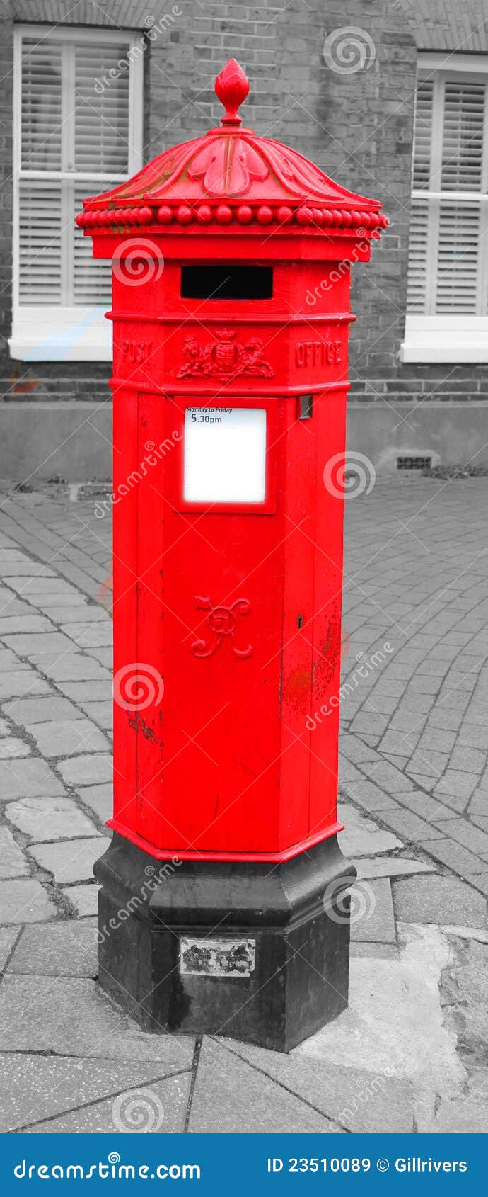 Old Victorian Post Box editorial stock image. Image of woman - 23510089