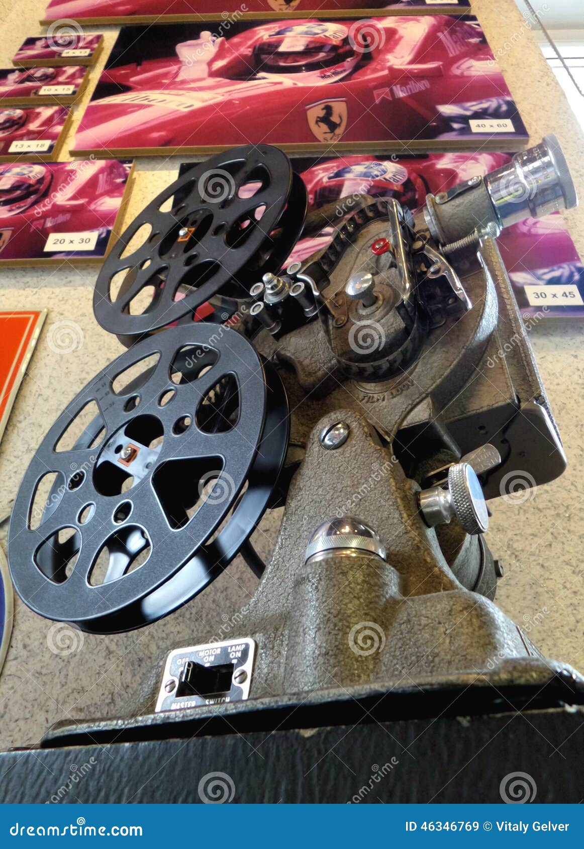 Old Video Camera and Formula 1 Bolid Editorial Stock Image - Image of ...