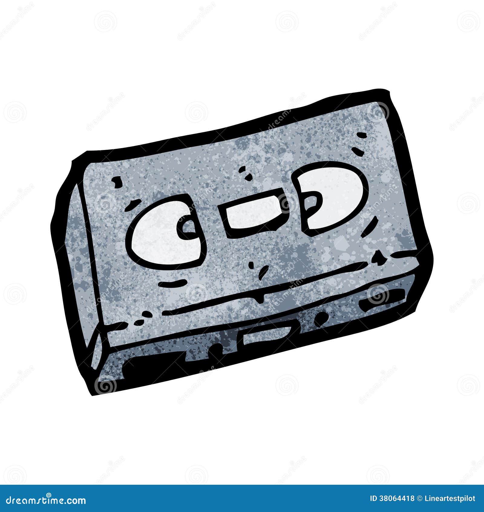 Old video cassette cartoon stock vector. Illustration of quirky - 38064418