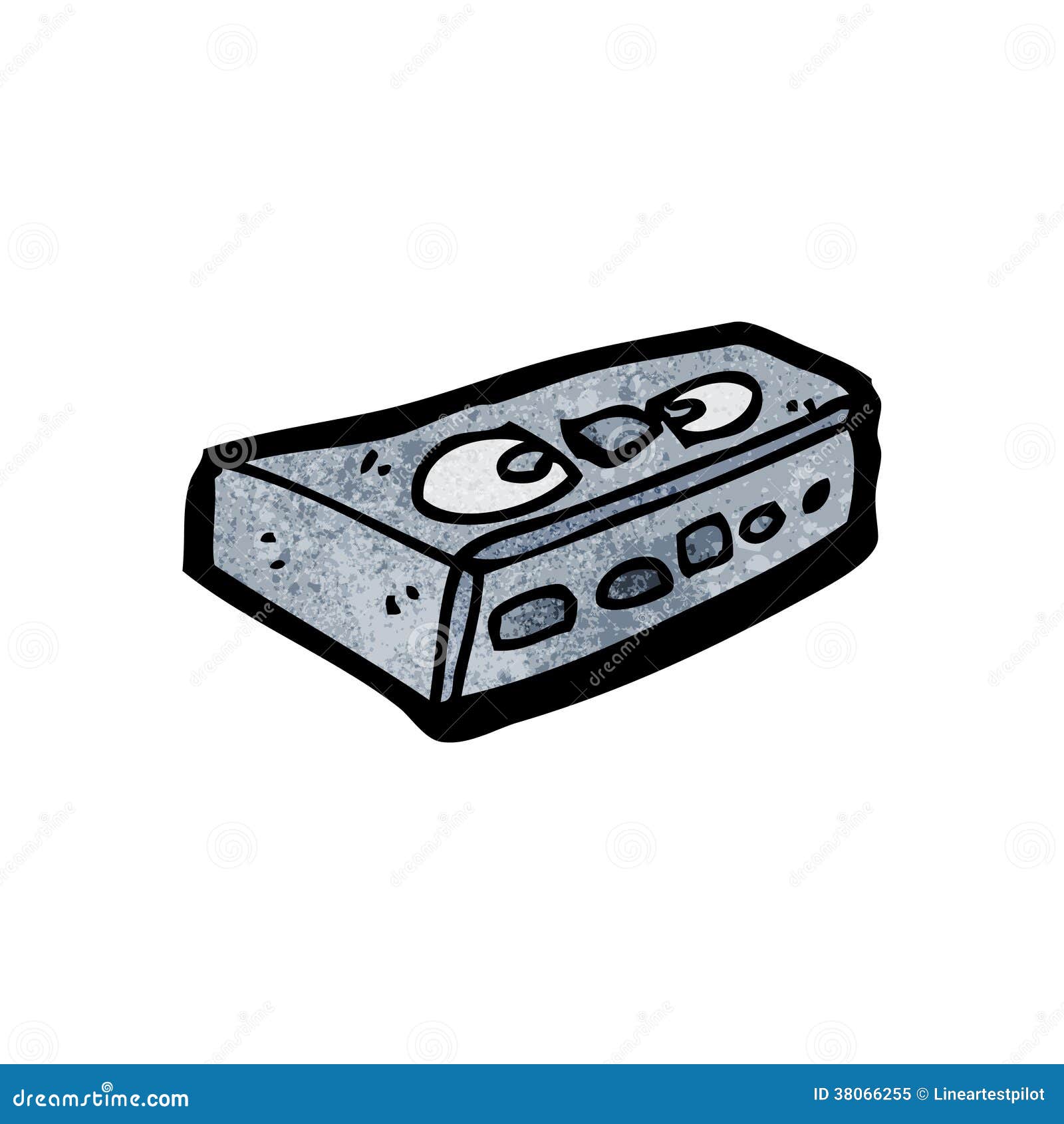 Old video cassette cartoon stock vector. Illustration of cartoon - 38066255