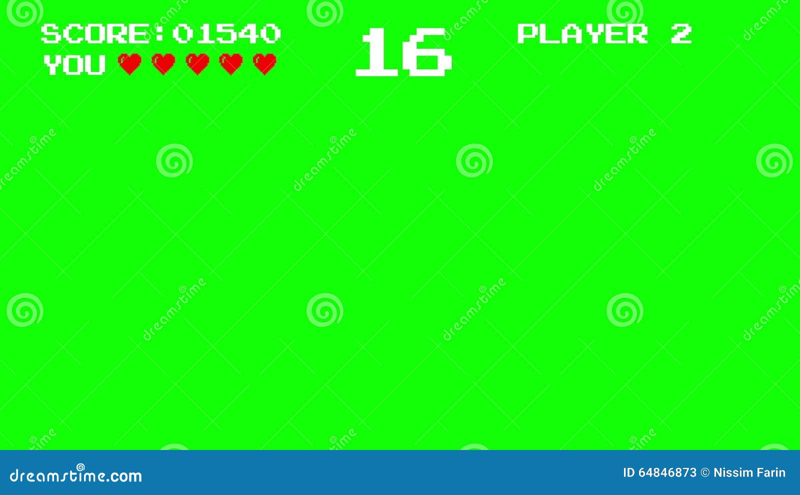 Old Video Game Arcade Screen Green Screen Background Stock Footage ...