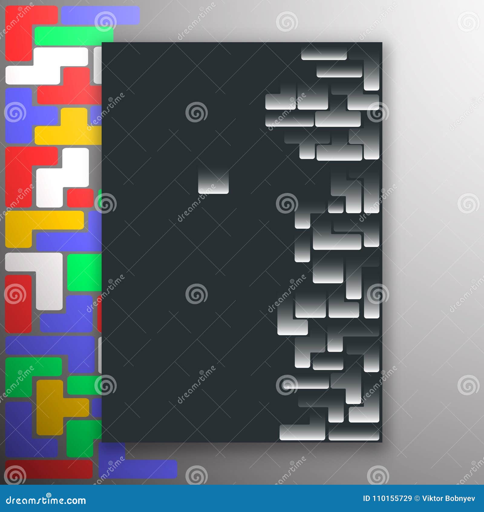 Old Video Game Bricks Background Stock Vector - Illustration of black ...