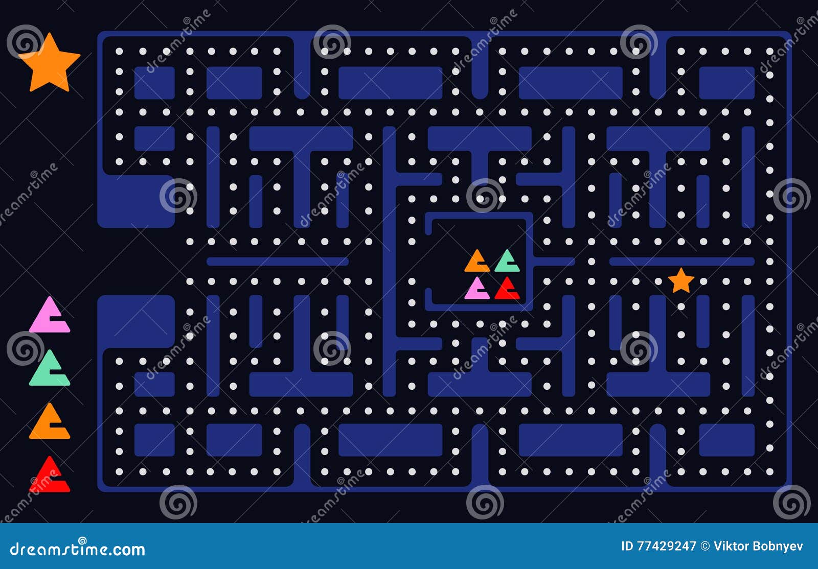 Old video game square stock vector. Illustration of entertainment ...