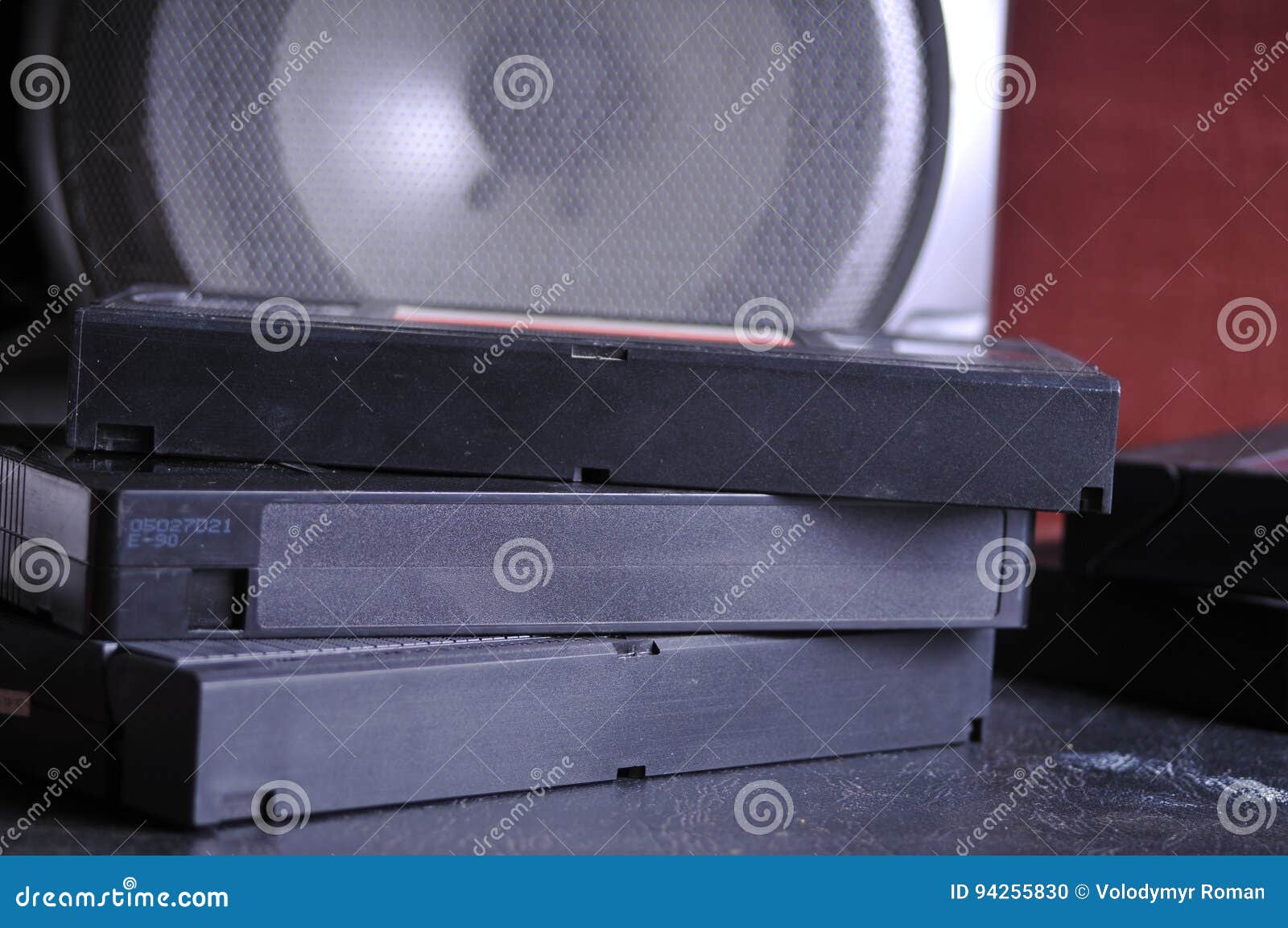 Old Videotapes on the Table Stock Photo - Image of still, dynamic: 94255830