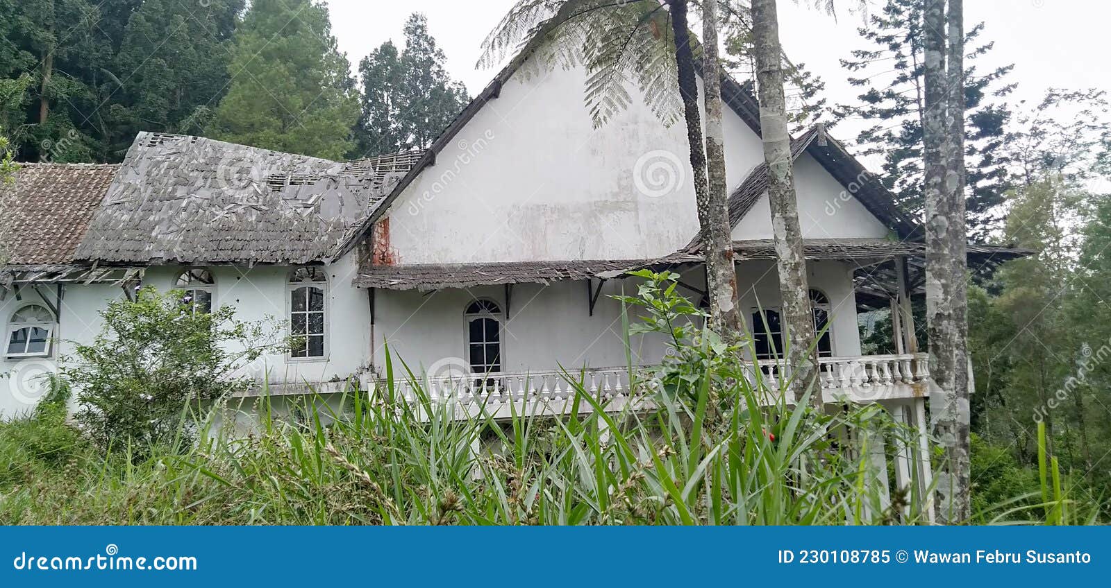 An Old Villa in Kaliurang Park, the Slopes of Mount Merapi, Yogyakarta ...