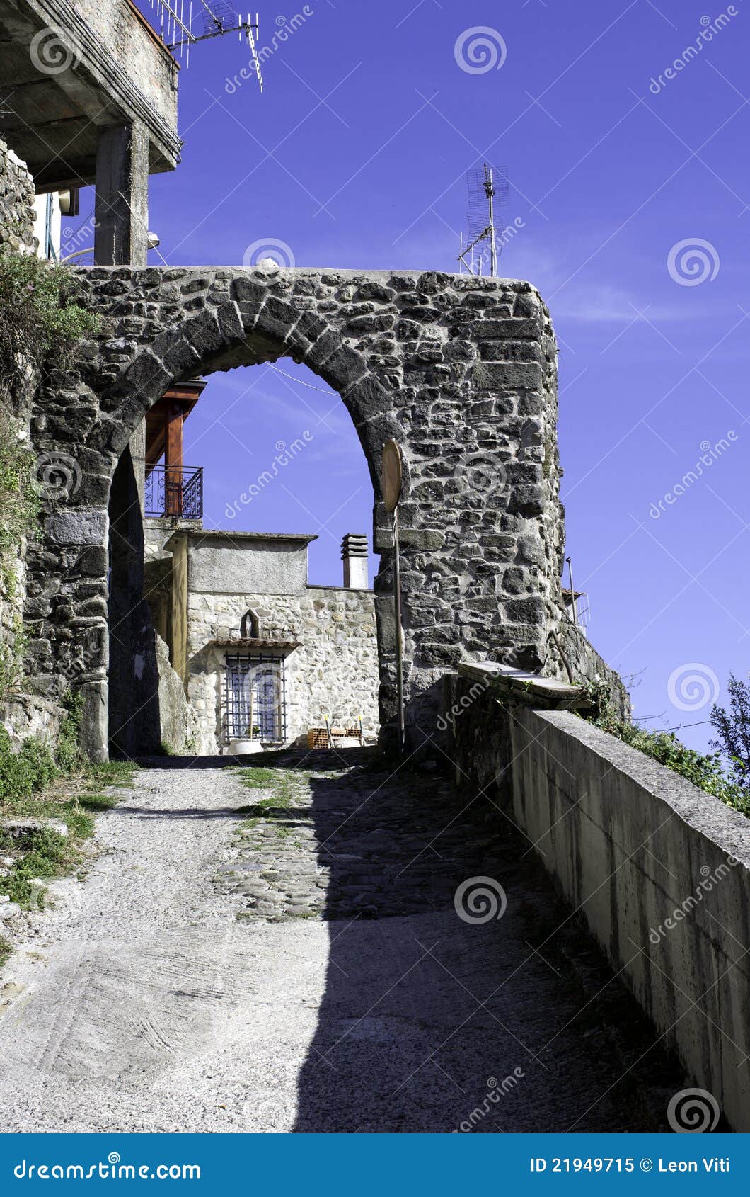Old village stock image. Image of medieval, landscape - 21949715