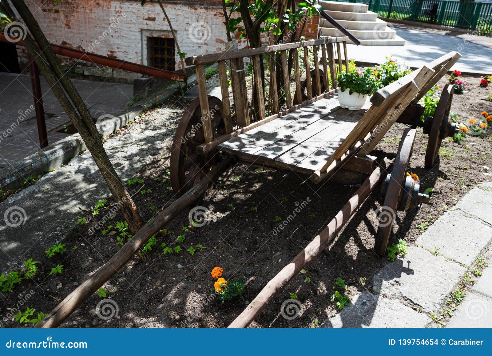 Old village cart stock photo. Image of wooden, village - 139754654