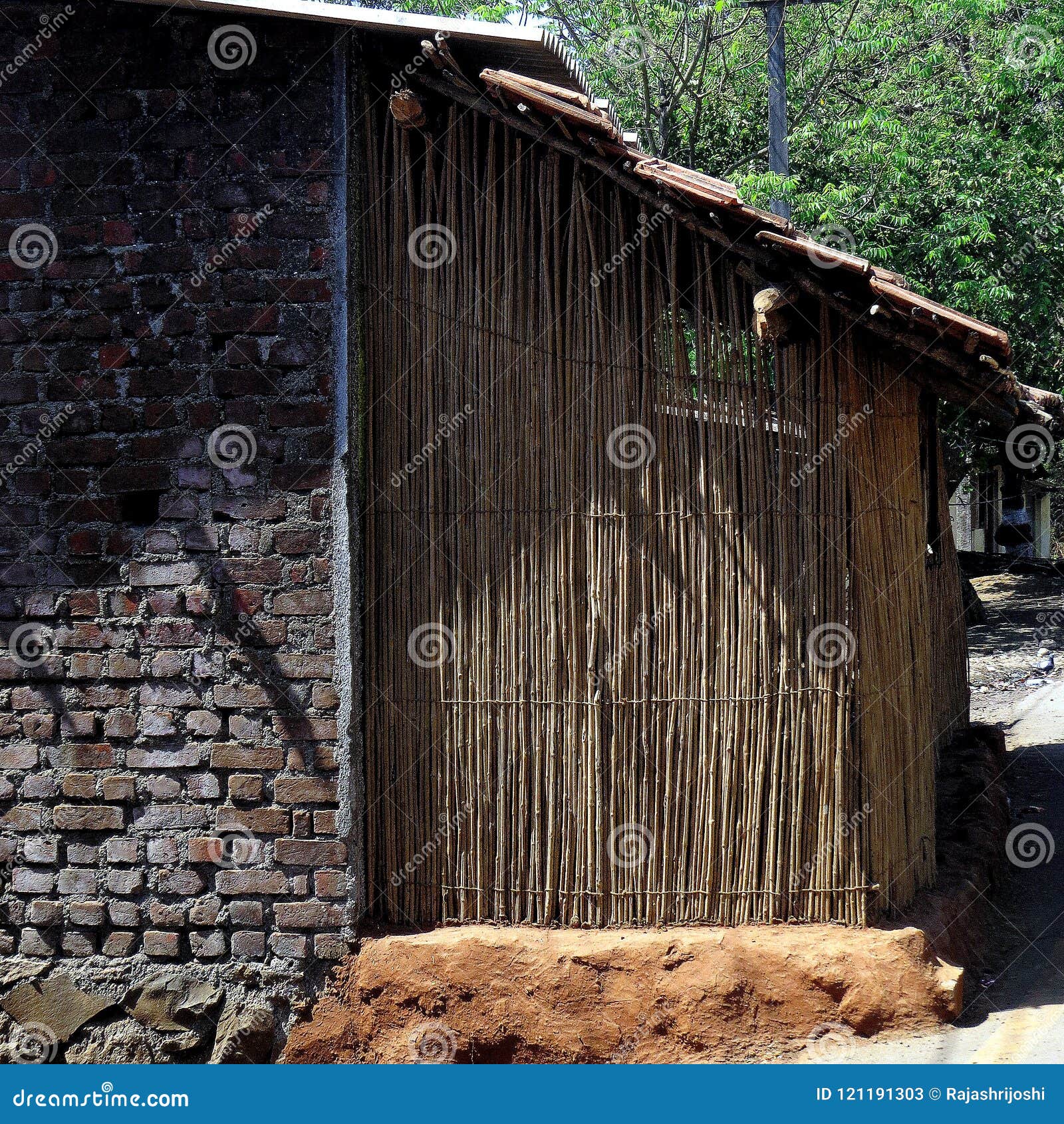 Old Village Hut stock image. Image of protection, natural - 121191303