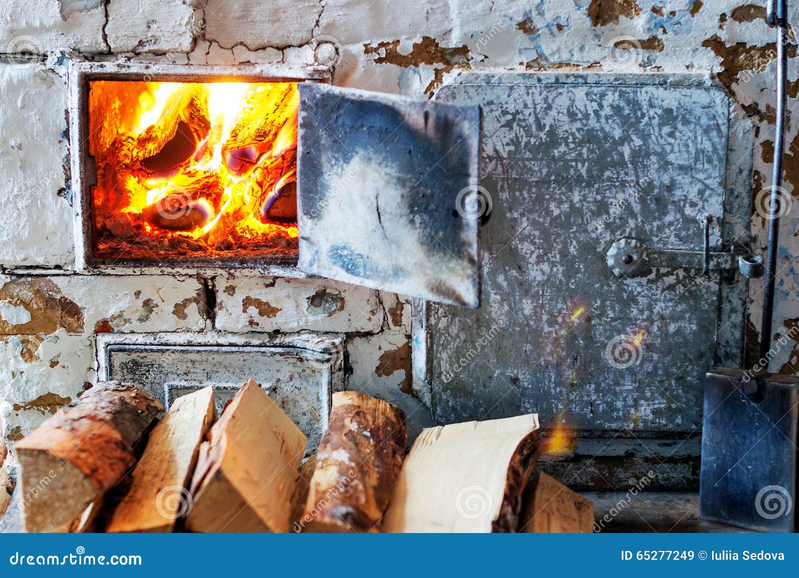 The Old Village Oven in a Rustic Style Stock Image - Image of inside ...