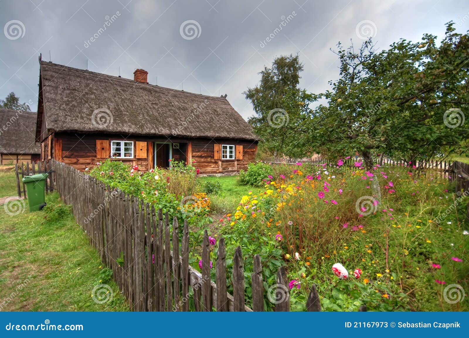 Old village in Poland stock image. Image of wdzydze, scenic - 21167973