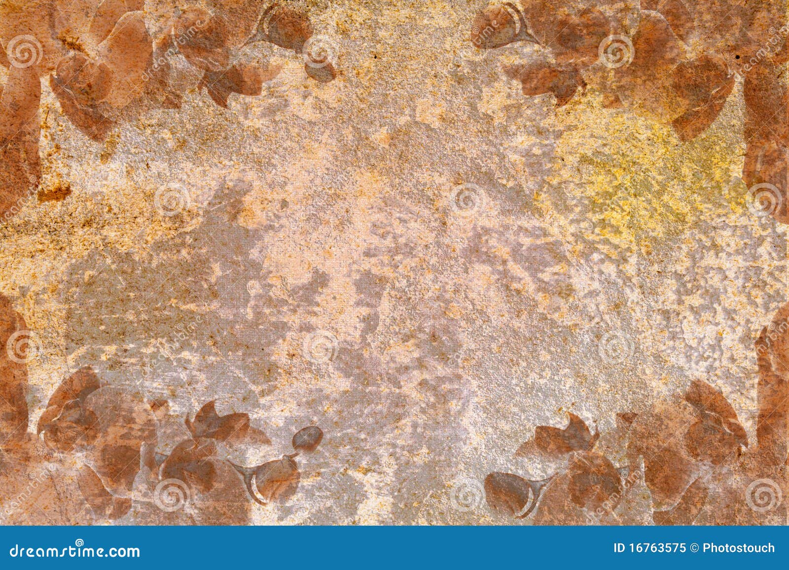 Old Vintage Abstract Paper with Orchid Motives Stock Illustration ...