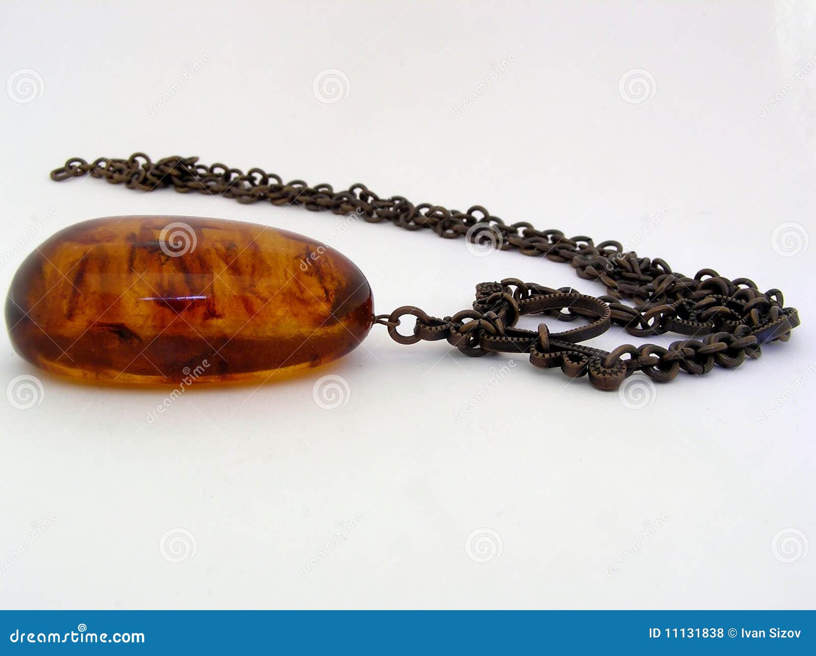 Vintage Amber Beads On Black Background Stock Image | CartoonDealer.com ...